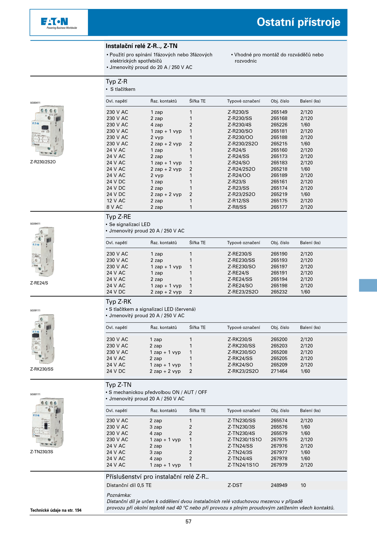 EATON Katalog Instala n P stroje