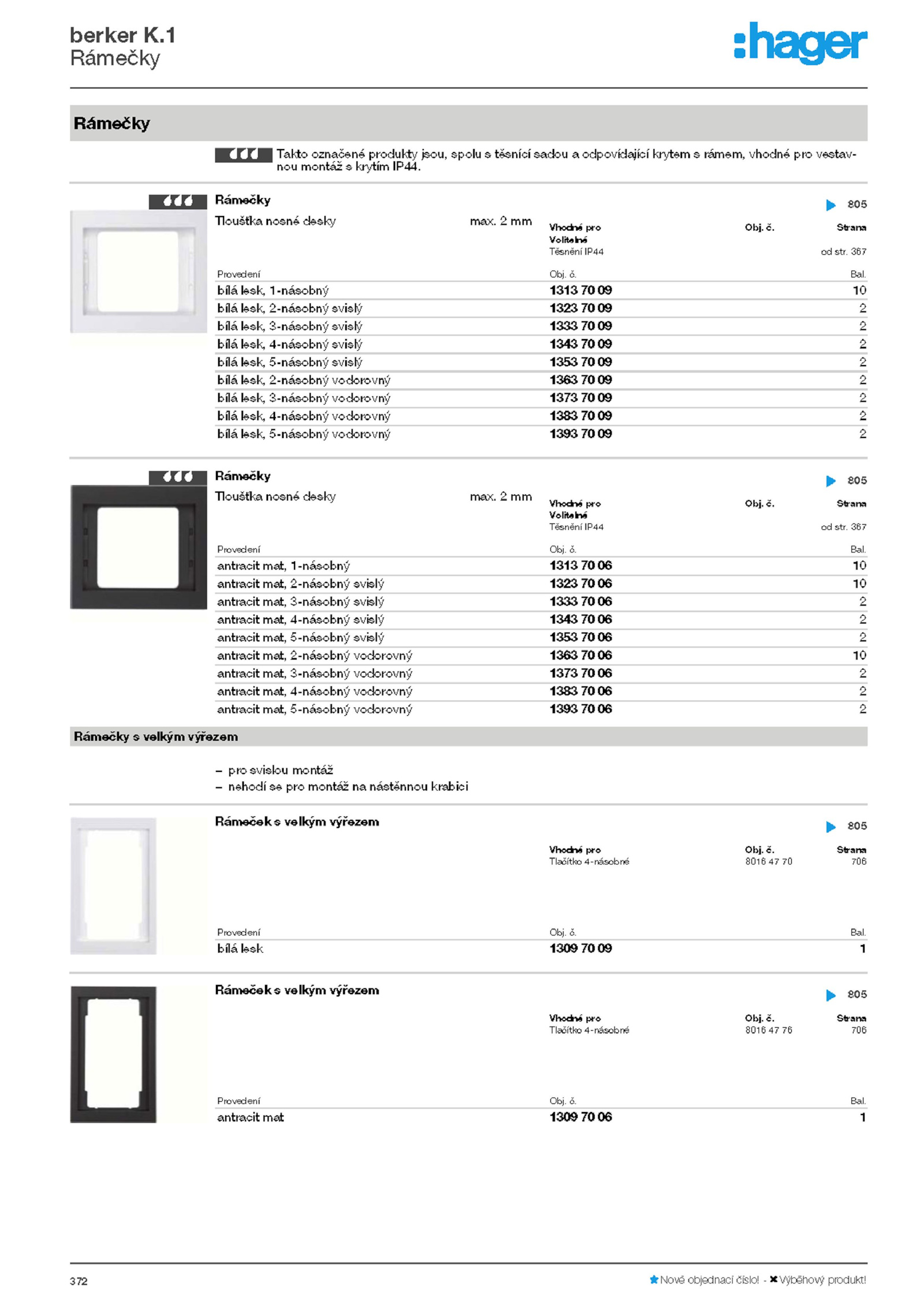 Katalog elektroinstalační přístroje a automatizace budov