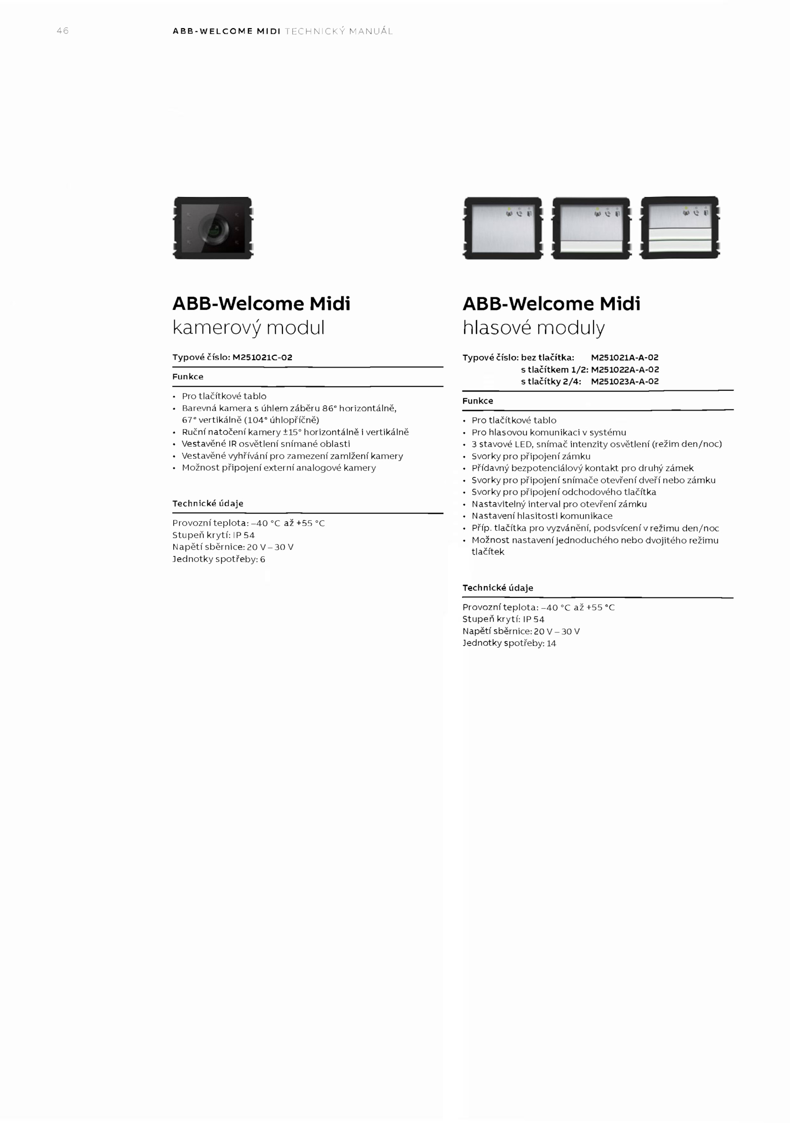 ABB-Welcome Midi Domovní audio a videotelefony